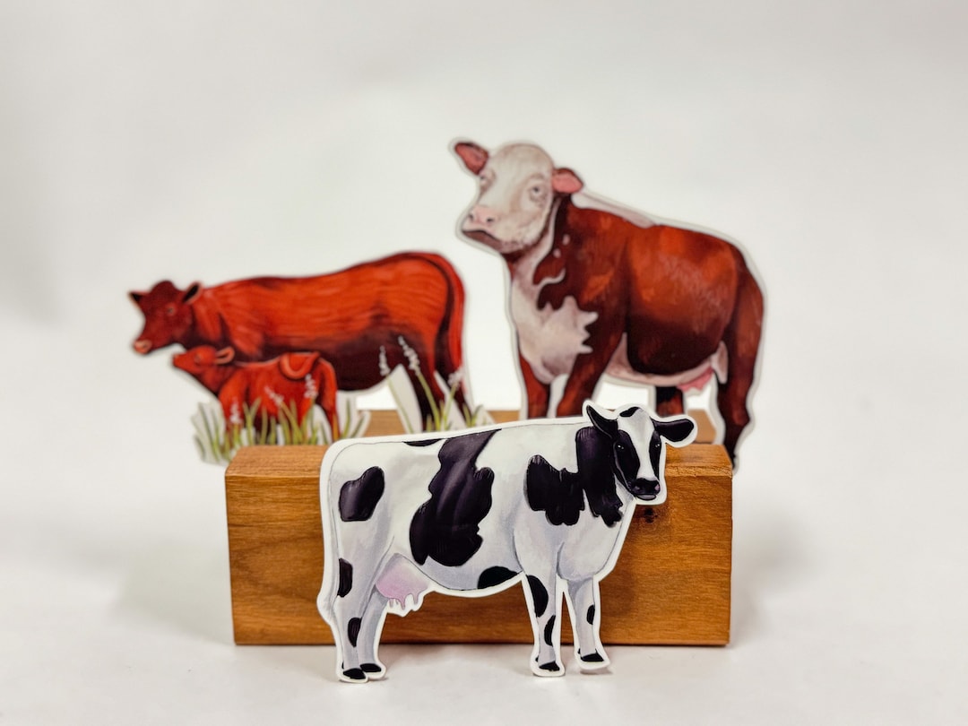 Cow Sticker Pack | Cow Stickers | Farm Animal Stickers | Sticker Packs ...