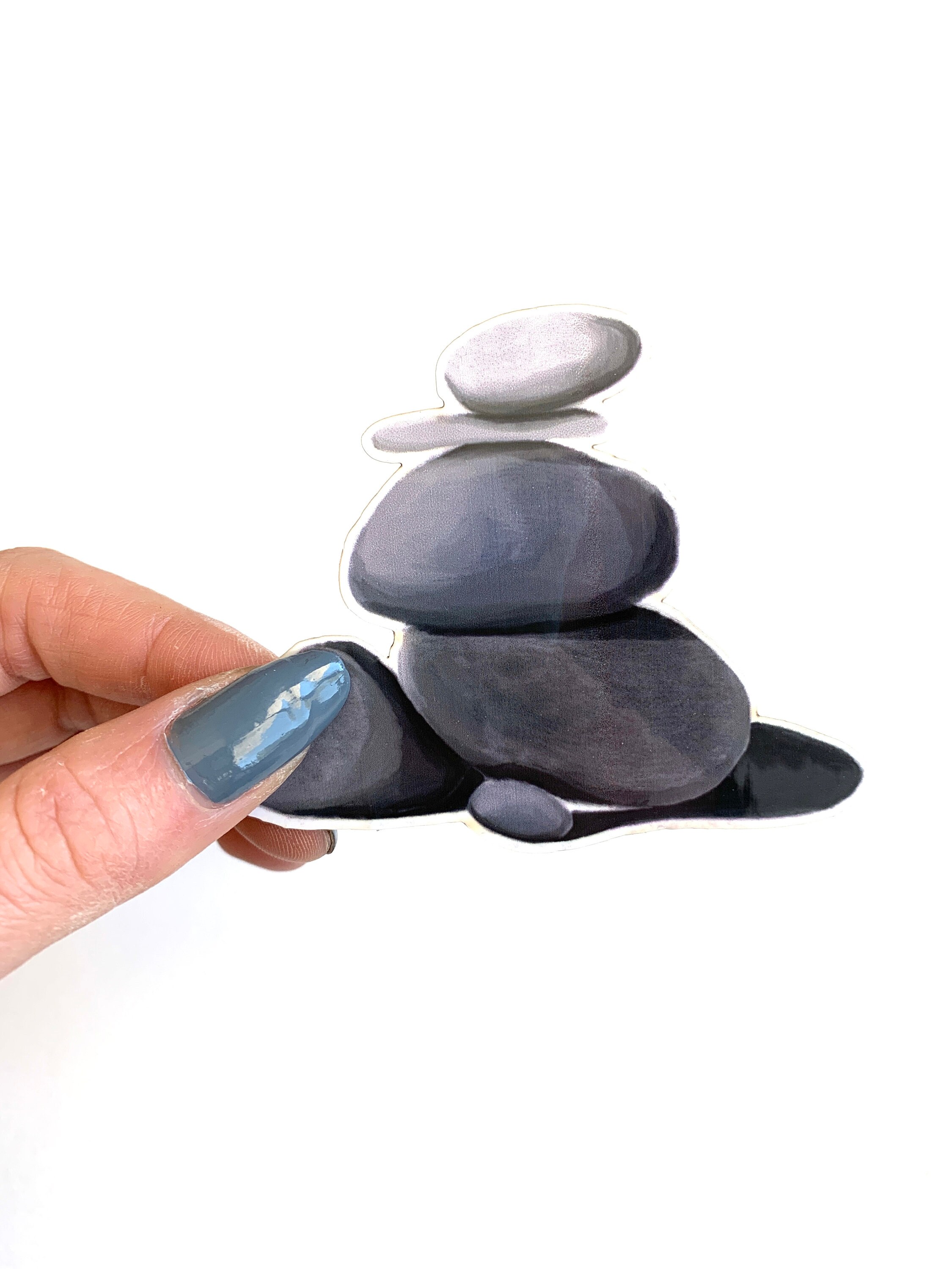 Rocks Sticker Waterproof Sticker Stacked Rocks Decal Laptop Decal ...