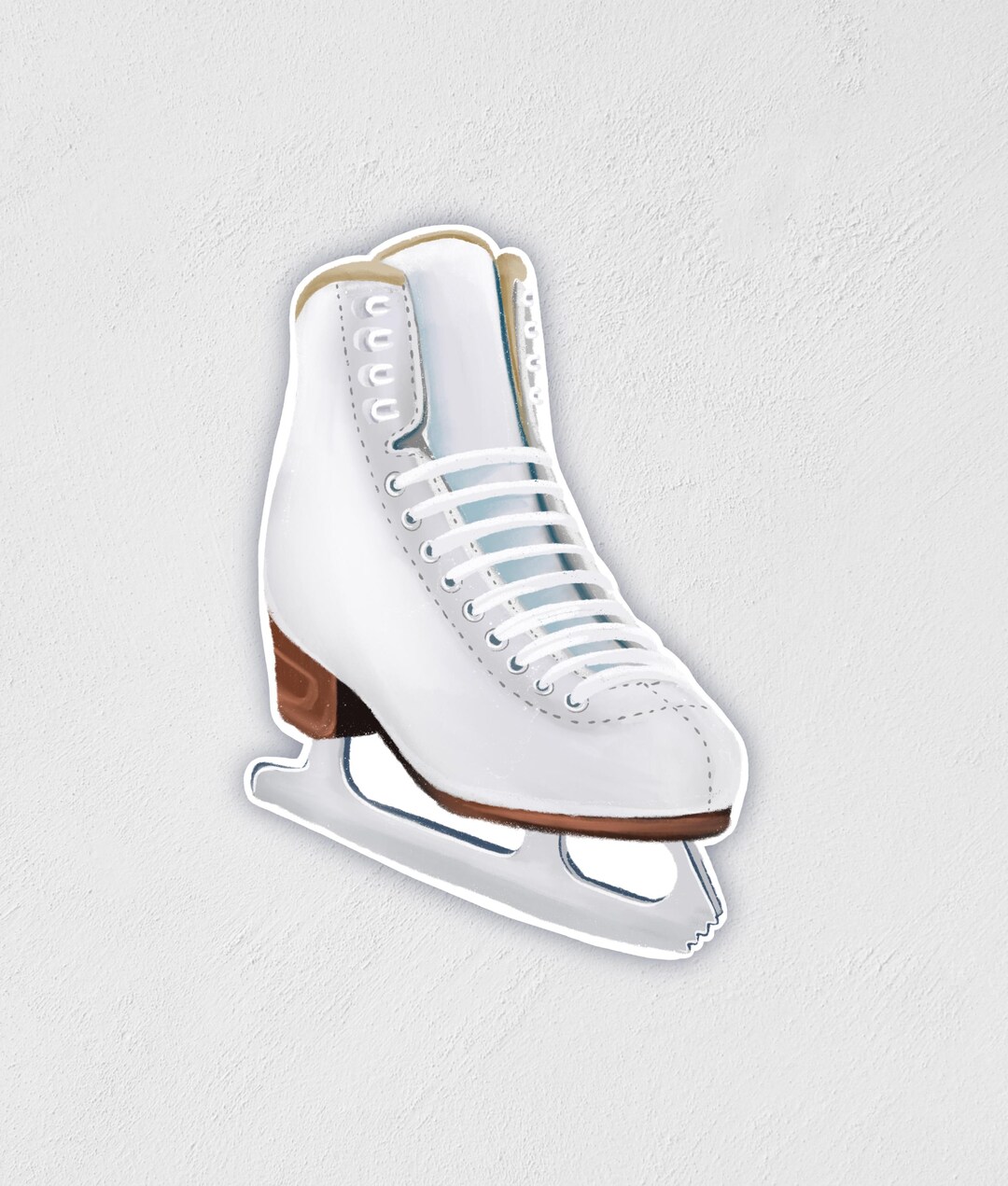 Figure Skate Sticker | Ice Skating Decal | Sport Sticker | Waterproof ...