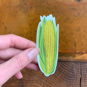 Corn on the Cob Sticker | Farming Decal | Waterproof Sticker | Laptop ...