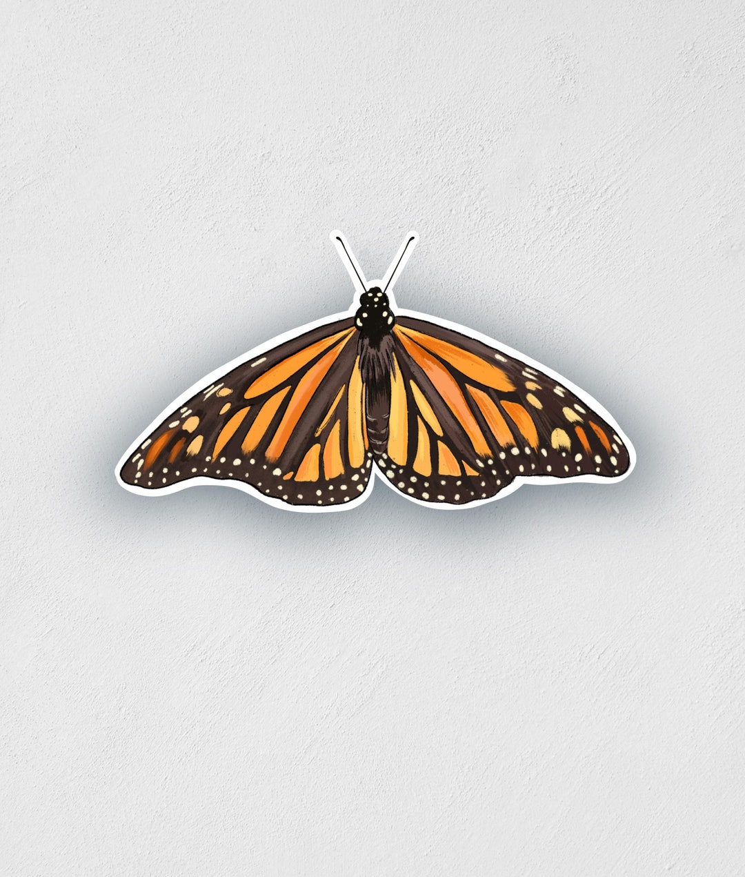Monarch Sticker | Waterproof Sticker | Butterfly Decal | Laptop Sticker ...