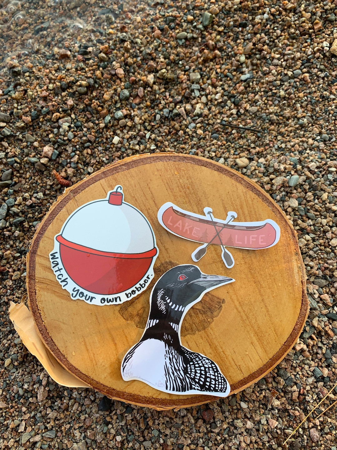 Lake Life Sticker Pack | Bobber Loon Canoe Decal | Laptop Sticker ...