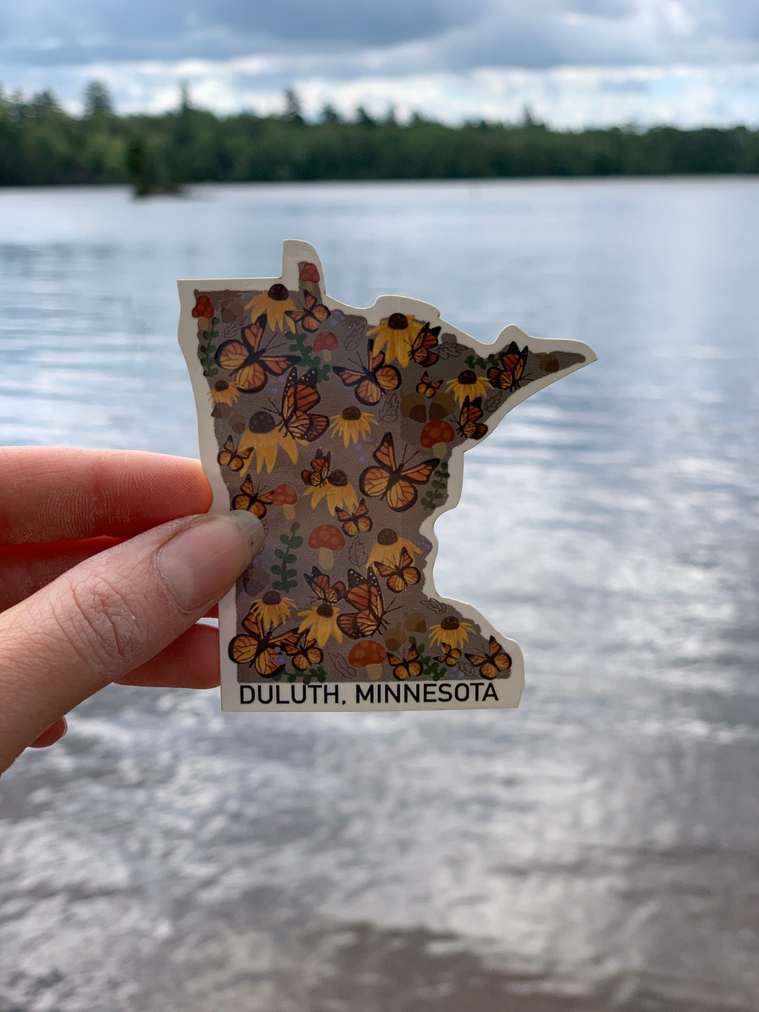MN Floral Duluth Sticker Minnesota State Sticker Floral Decal Laptop ...
