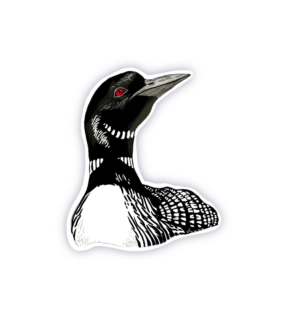 Loon Sticker | Waterproof Sticker | Outdoorsy Birthday Gift | Laptop ...