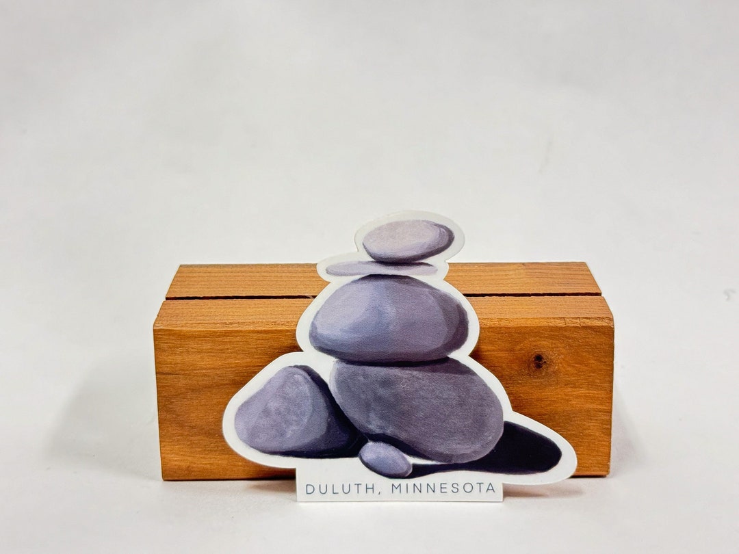 Duluth Stacked Rocks Sticker: Waterproof Travel Decal - Etsy