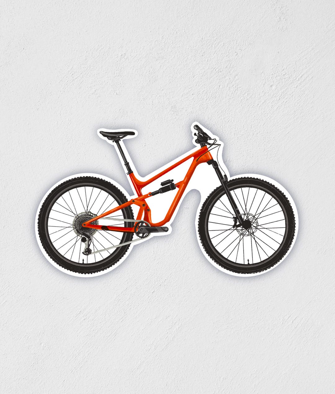 Mountain Bike Sticker | Sports Decal | Waterproof | Water Bottle Laptop ...