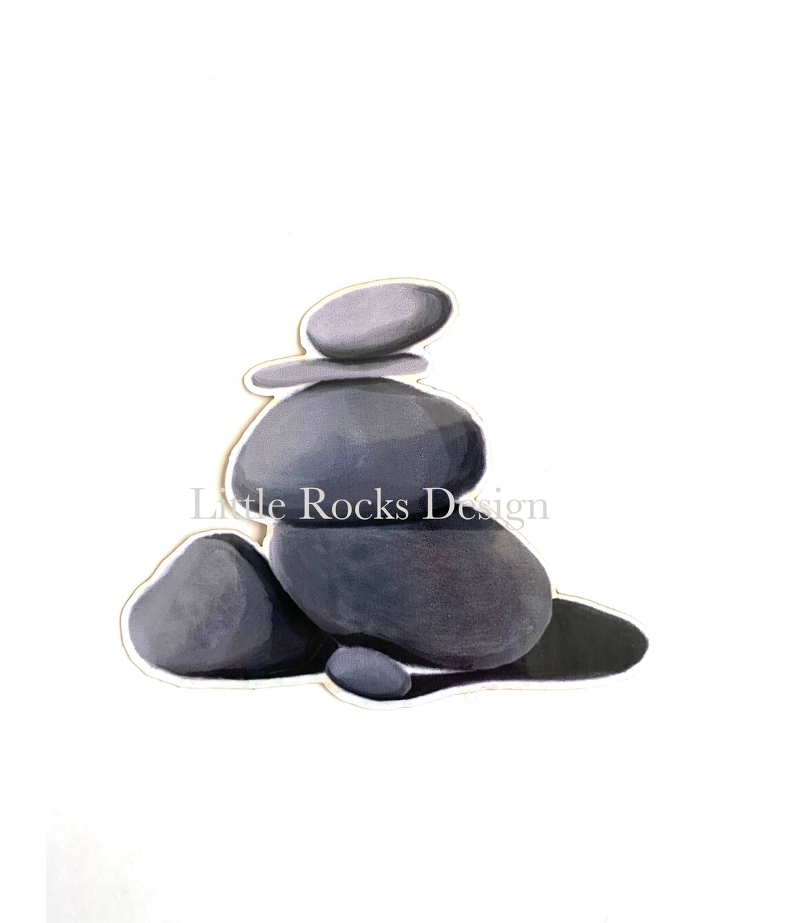 Rocks Sticker Waterproof Sticker Stacked Rocks Sticker - Etsy