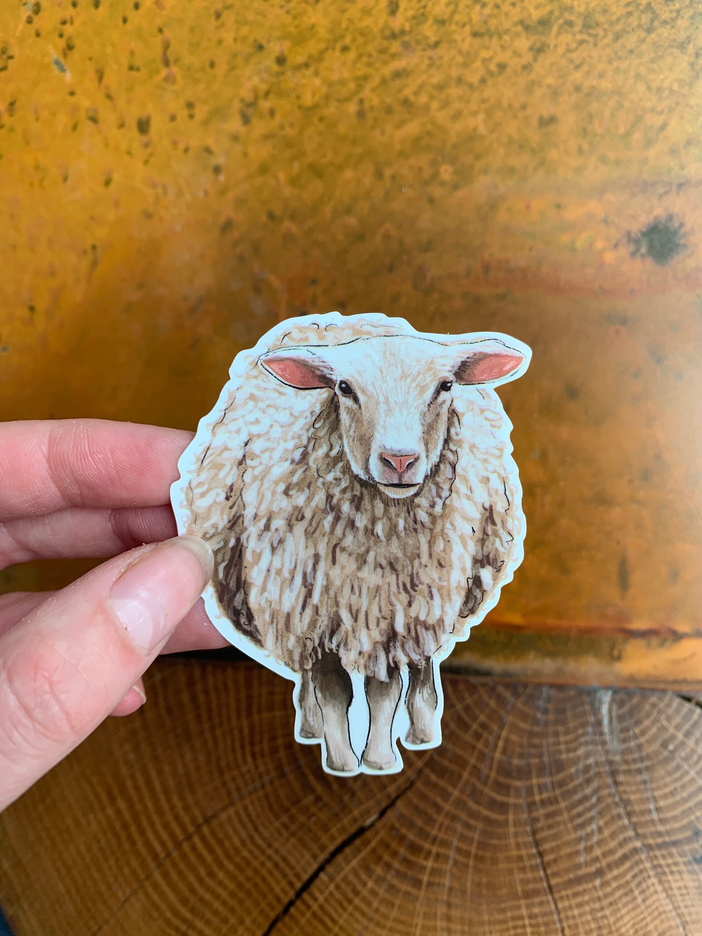 Sheep Sticker Waterproof Sticker Farm Animal Decal State Fair Sticker ...