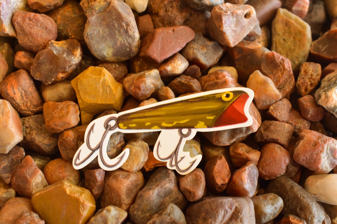 Vintage Green Stripe Lure Sticker Waterproof Sticker Birthday Gift ...