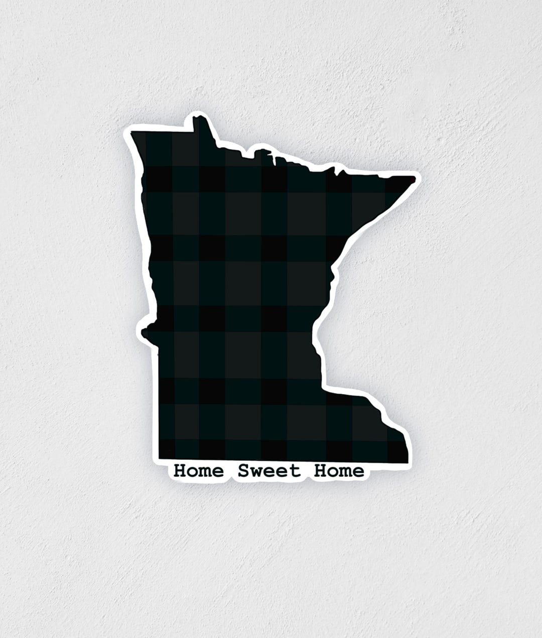 Minnesota State Sticker: Waterproof Plaid Decal - Etsy