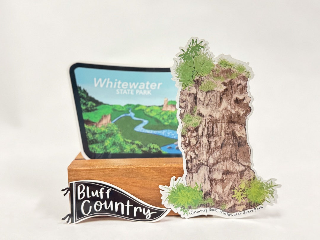 Whitewater State Park Sticker Pack: Hand-drawn Waterproof Hiking ...