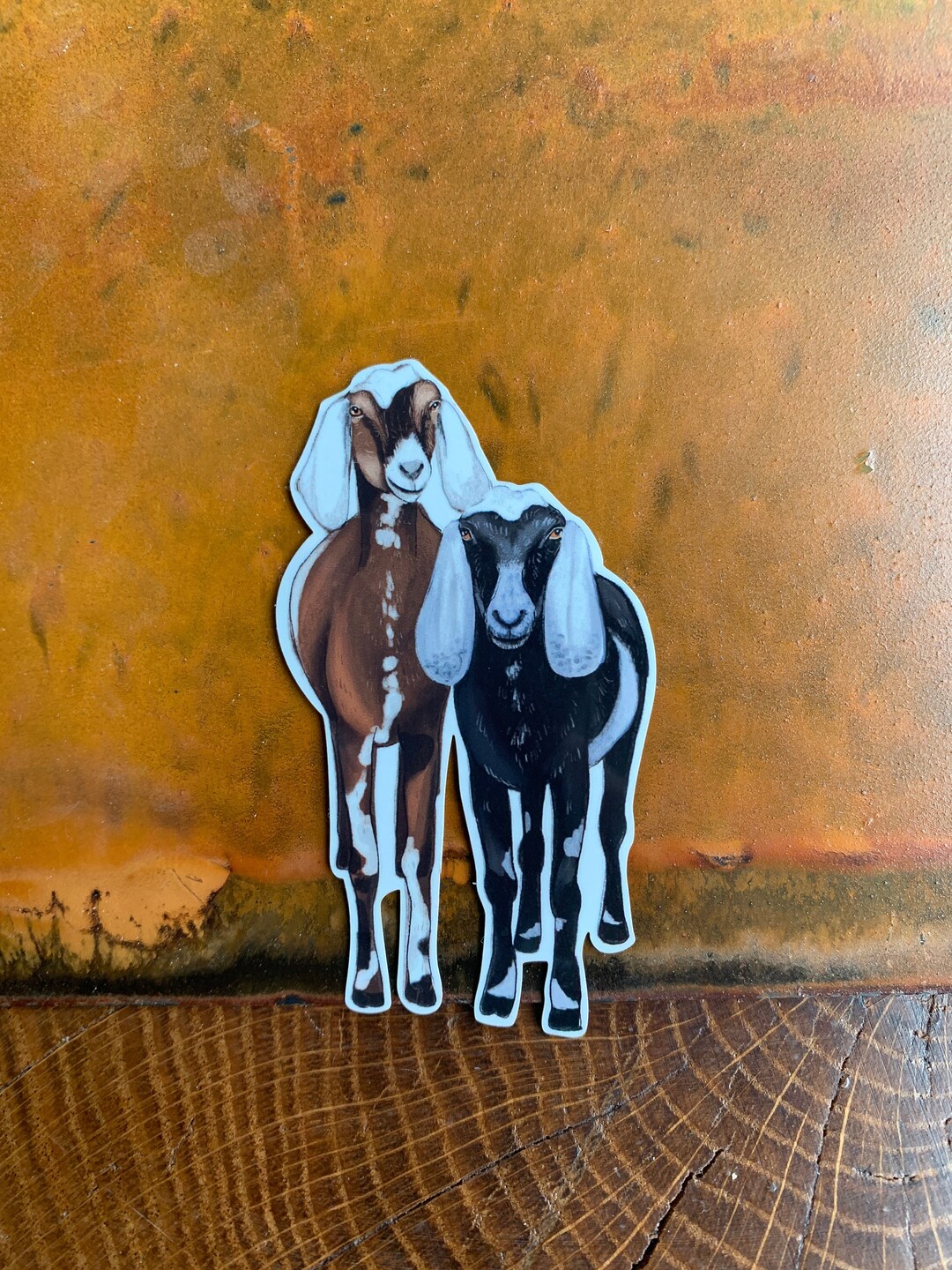 Two Goats Sticker Farm Animal Sticker Waterproof Decal Laptop Sticker ...