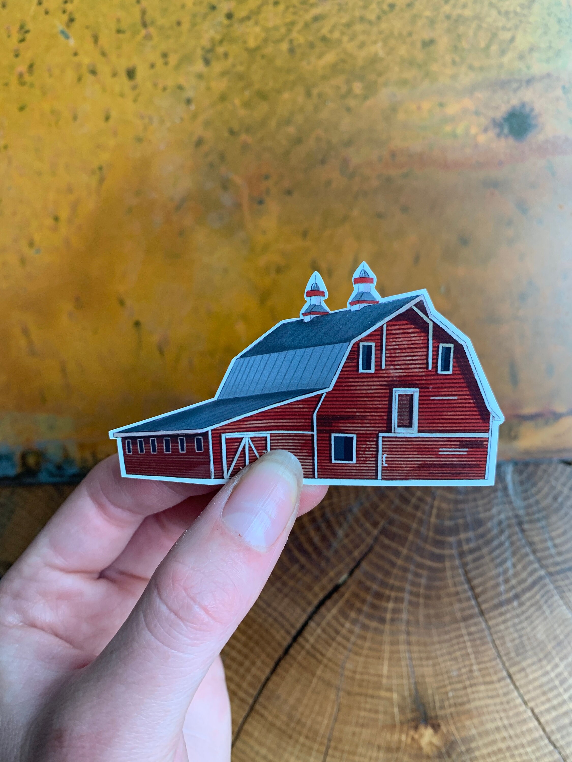 Red Barn Sticker Barn Decal Waterproof Sticker Laptop - Etsy