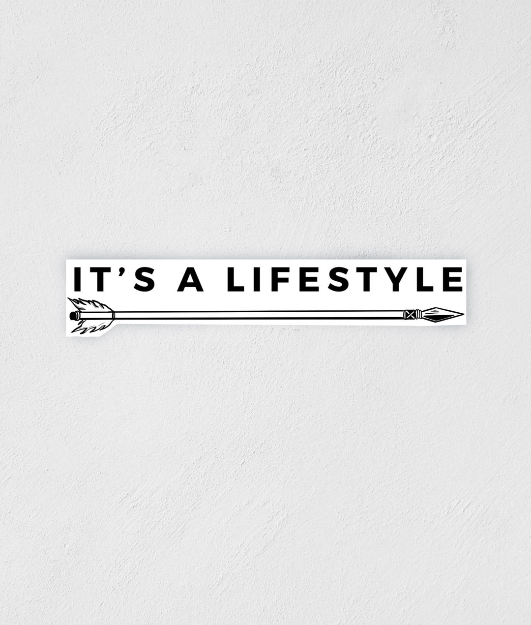 It's A Lifestyle Sticker: Bow and Arrow Waterproof Decal - Etsy