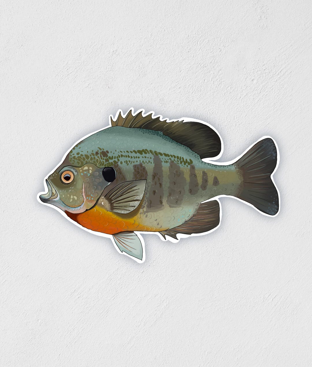 Sunfish Sticker | Fish Decal | Waterproof Sticker | Laptop Stickers ...