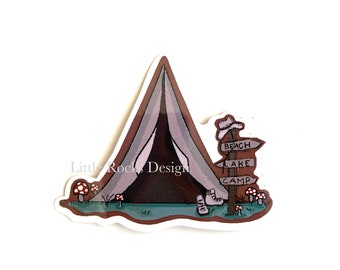 Tent Sticker | Etsy