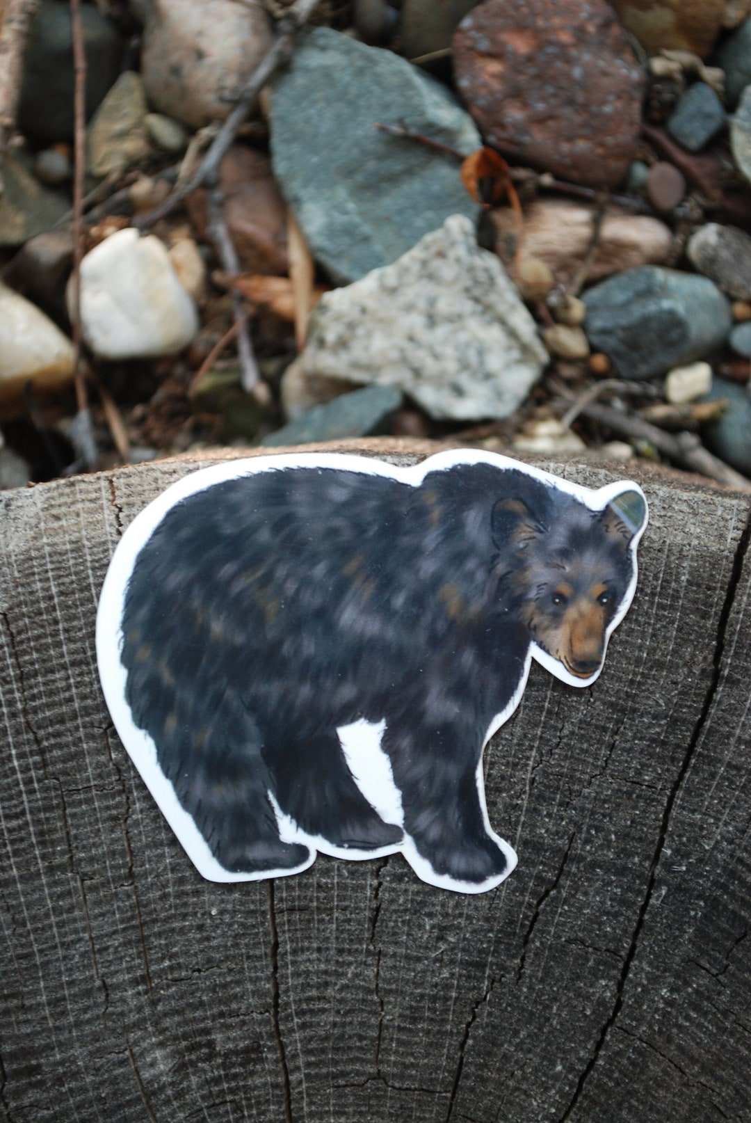 Black Bear Sticker Waterproof Sticker Laptop Sticker Outdoorsy Birthday ...
