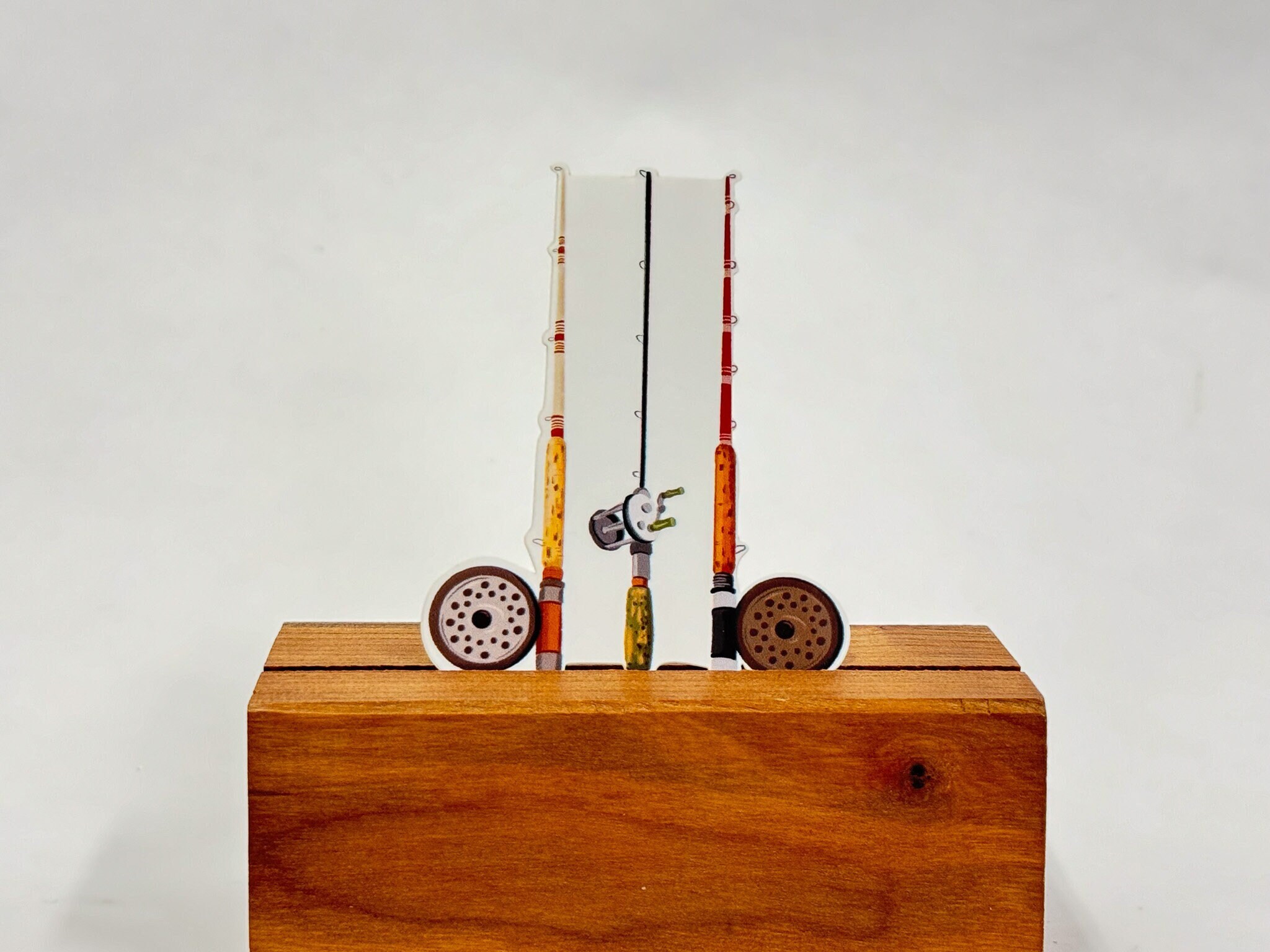 Vintage Fly Fishing Poles Sticker: Waterproof Decal - Etsy