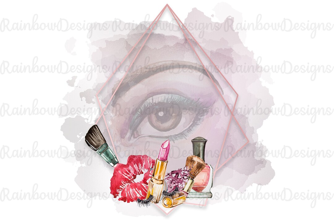 Makeup Sublimation PNG Design, Gift for Her, Makeup PNG, Makeup Artist ...