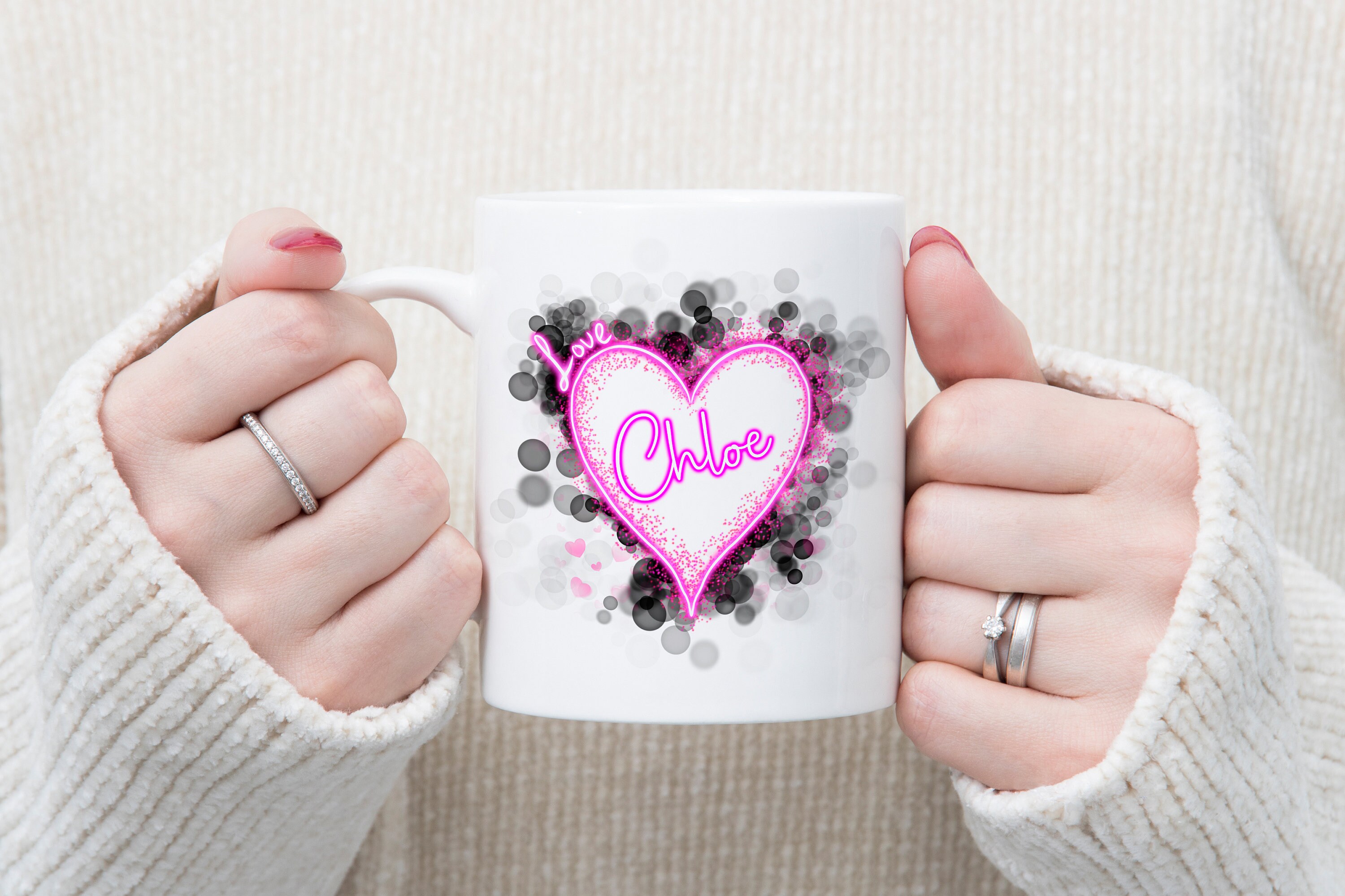 Neon Love Heart Bundle Digital Valentines PNG Instant - Etsy