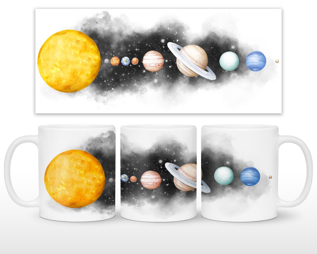 Solar System Sublimation Design Space Mug Template - Etsy