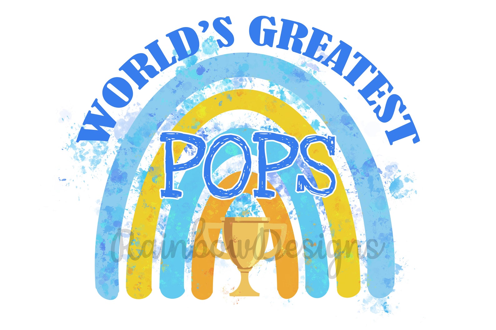 Father's Day Clipart | World's Greatest Dad | Daddy Rainbow PNG - Etsy UK