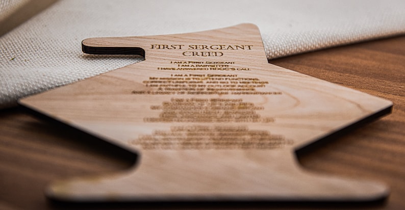 USAF First Sergeant Creed - Etsy