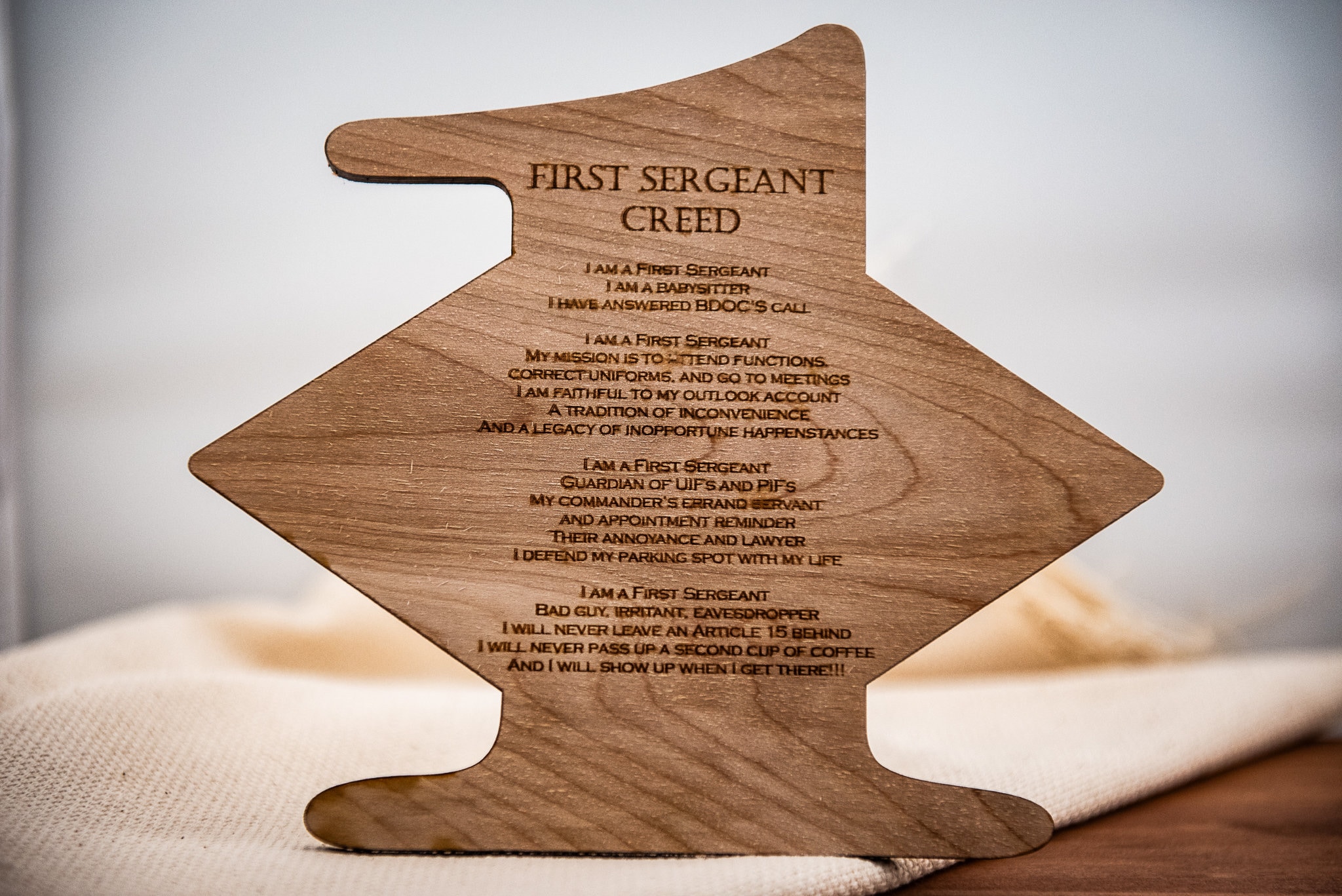 USAF First Sergeant Creed - Etsy