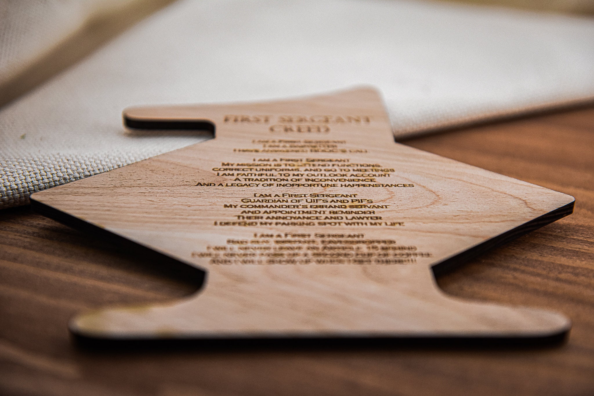 USAF First Sergeant Creed - Etsy