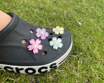 Cherry Blossom Croc Charm | Etsy
