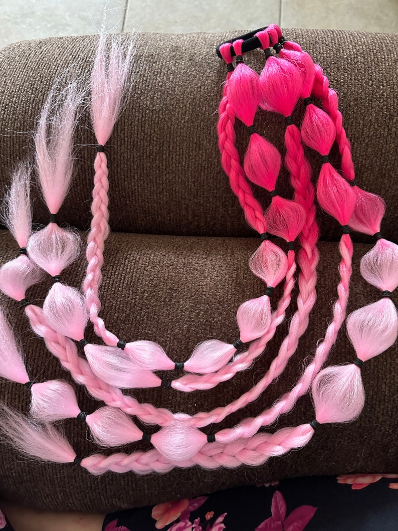Breast Cancer Braid Hair Tie - Etsy