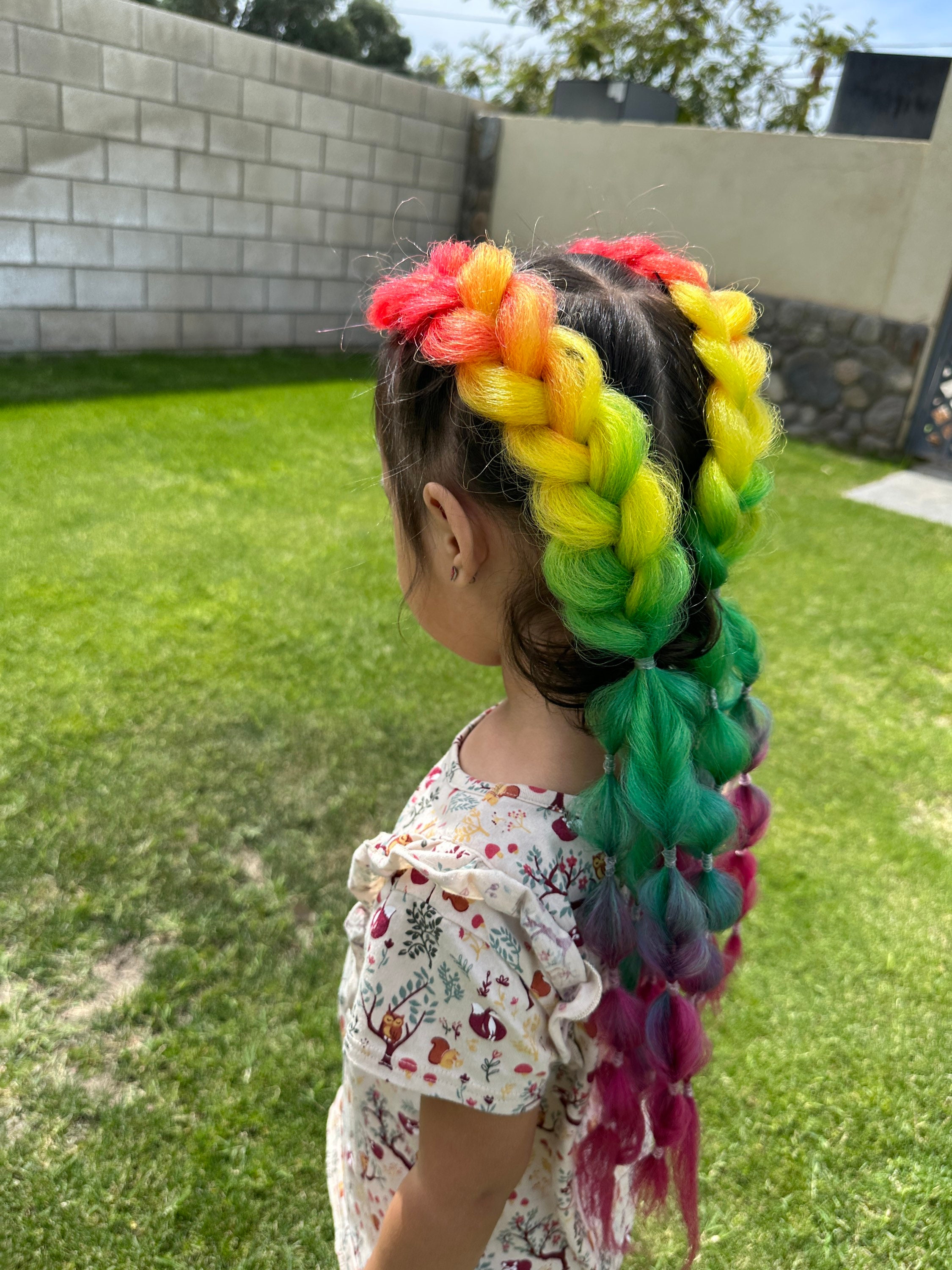 Rainbow Hair Braid