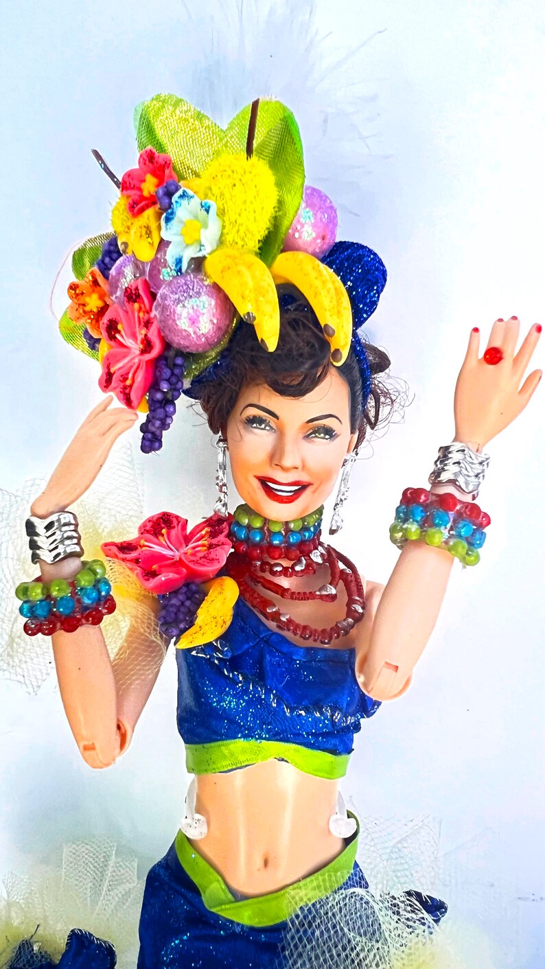OOAK Barbie to 40's Actress Carmem Miranda Repainted Doll | Accepting ...