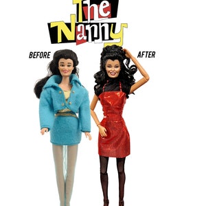 OOAK Fran Fine "the Nanny" Repainted Barbie Doll - Handmade Clothes - Etsy