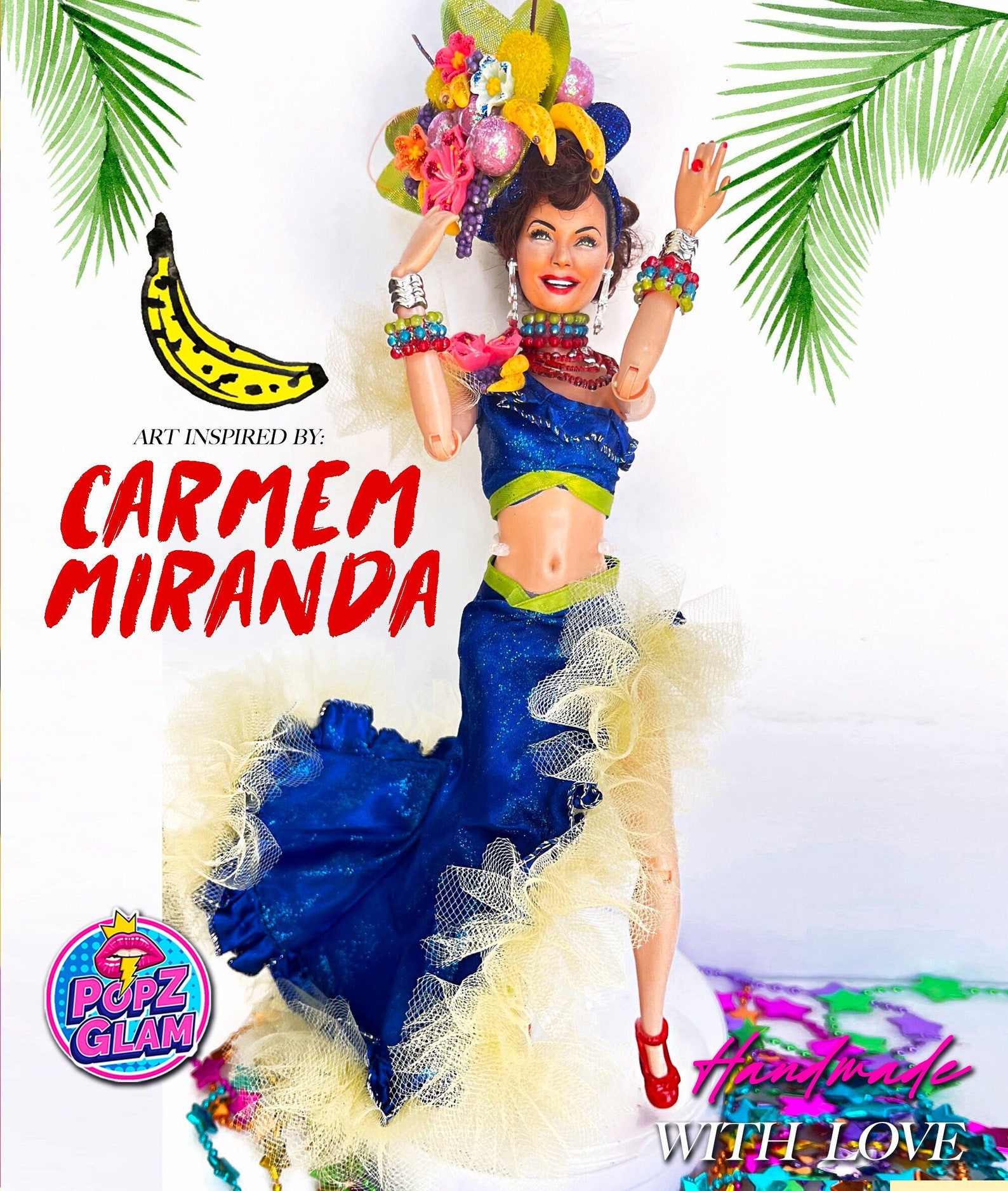 OOAK Barbie to 40's Actress Carmem Miranda Repainted Doll | Accepting ...