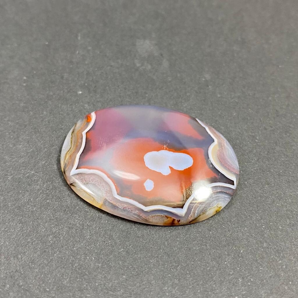 Turkish Ultra Rare Pseudomorph Banded Agate Cabochon - Etsy