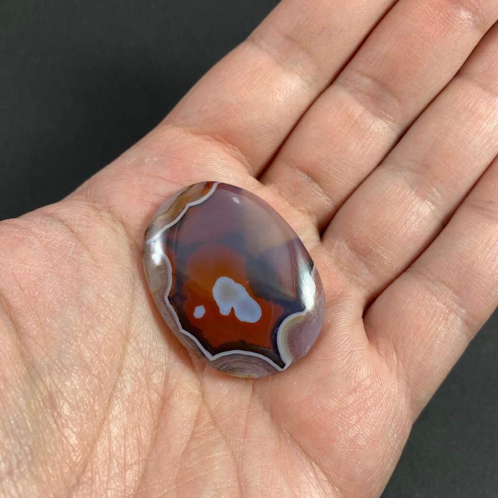 Turkish Ultra Rare Pseudomorph Banded Agate Cabochon - Etsy