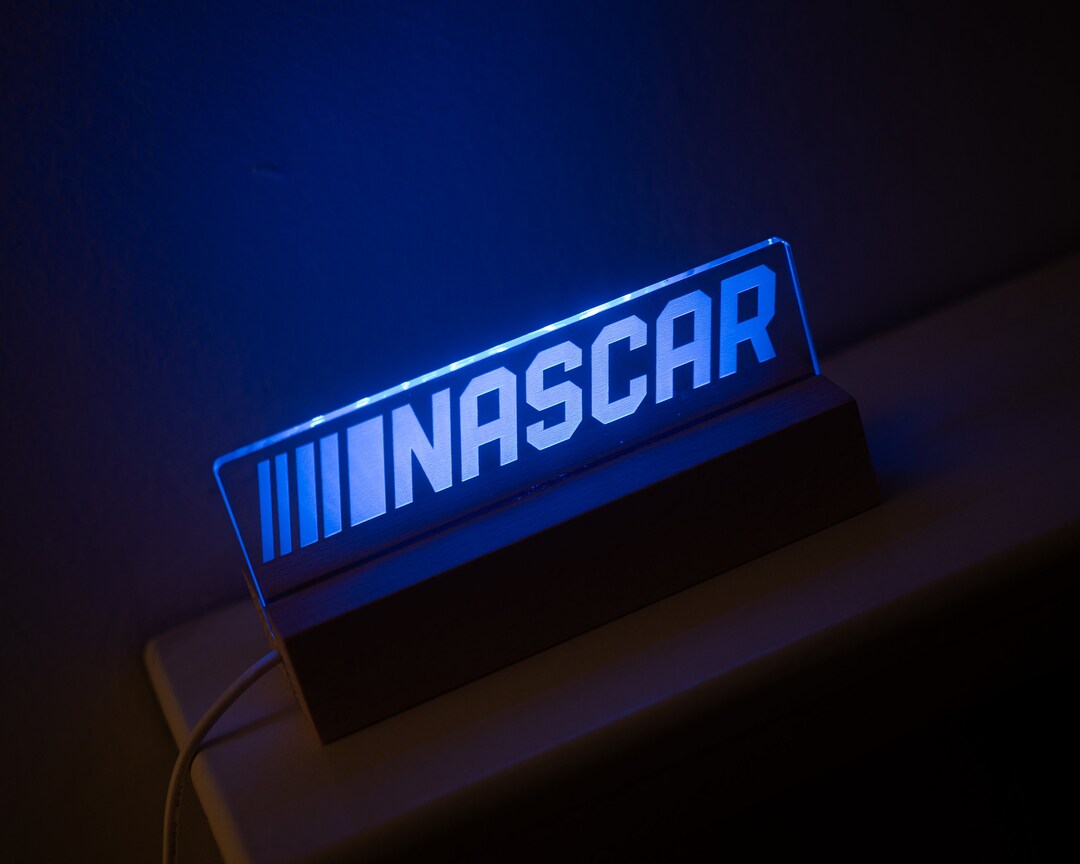 Acrylic Desk Lamp NASCAR RGB LED Racing Trucking Logo Gift - Etsy