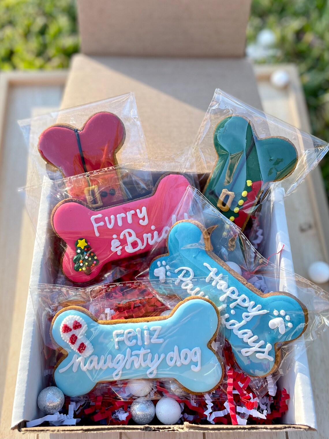 Christmas Dog Bone Treat Gifts All Natural Dog Treats Pet | Etsy