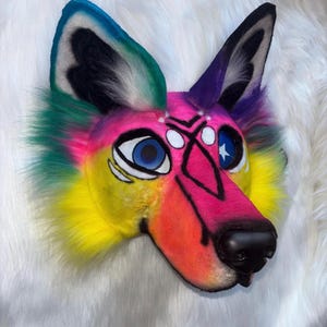 Custom Animal Mask Commission | Handmade Realistic Faux Fur Mask ...