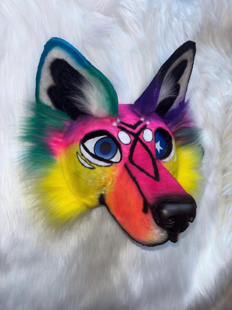 Custom Animal Mask Commission | Handmade Realistic Faux Fur Mask ...