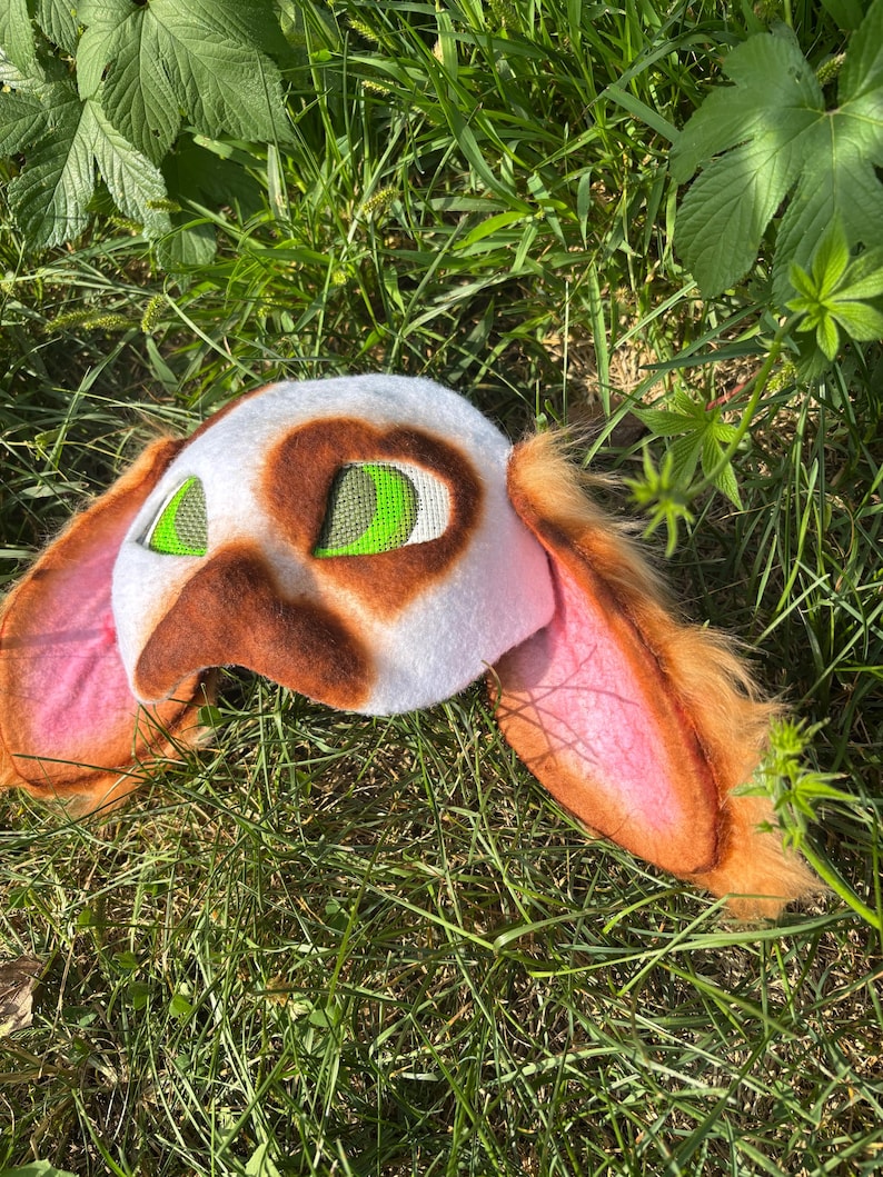 Custom Lop Bunny Mask | Realistic Faux Fur Bunny Headpiece | Handmade ...