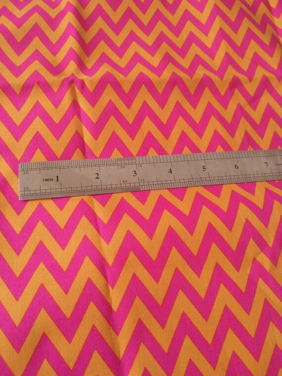 Orange And Pink Chevron
