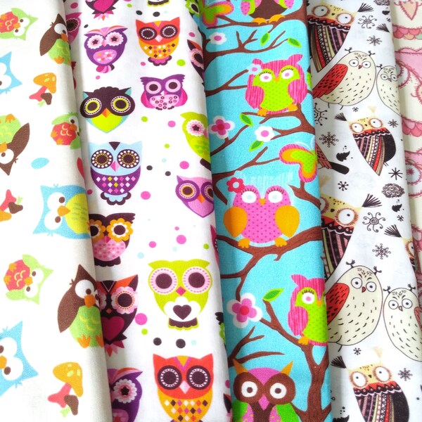 Owl Fabric - Etsy