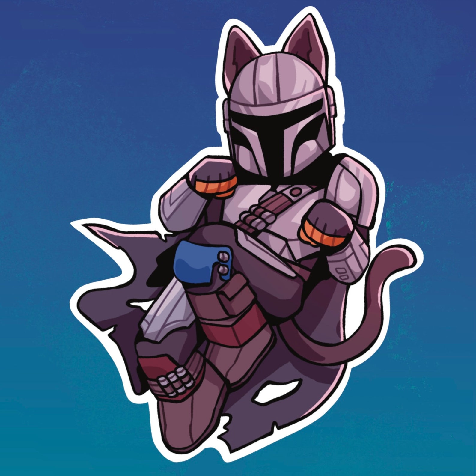Mando Animal Friends Vinyl Stickers - Etsy