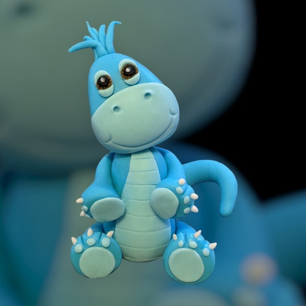 Fondant Dinosaur Cake Topper - Etsy