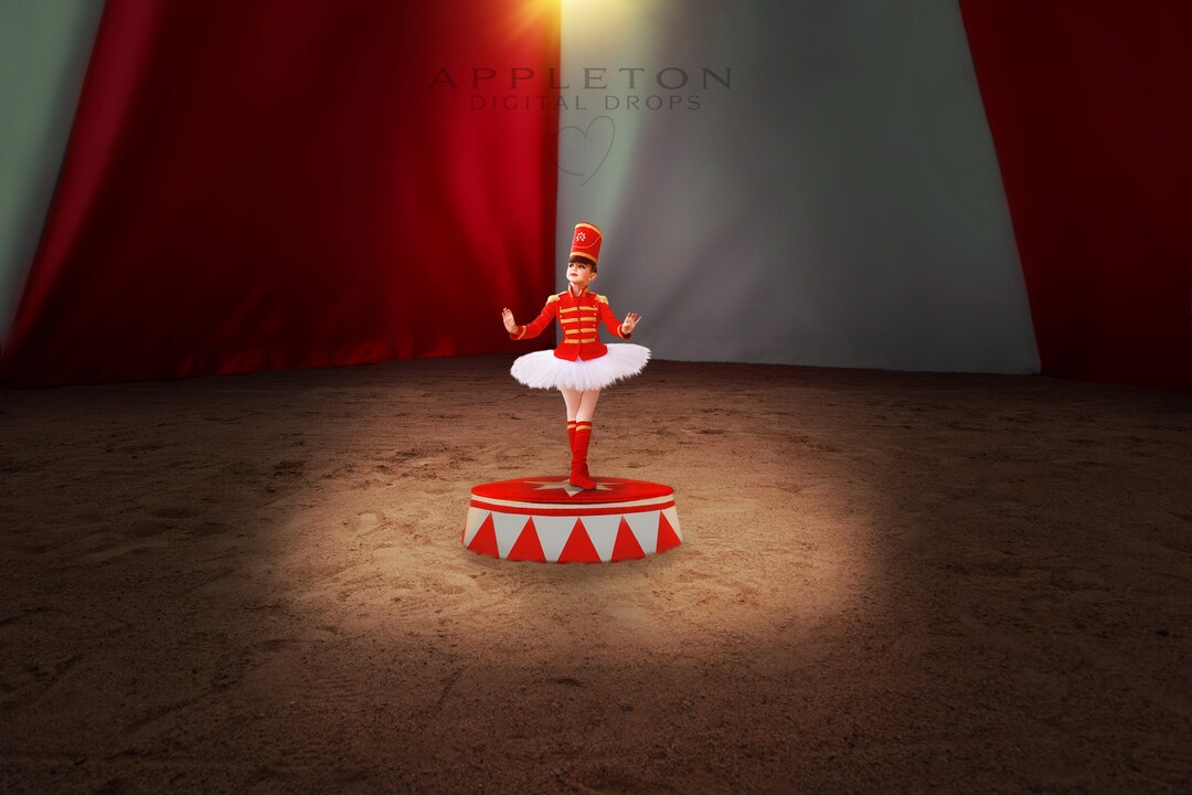 Circus Podium, Carnival, Fairground Digital Background, Backdrop for ...