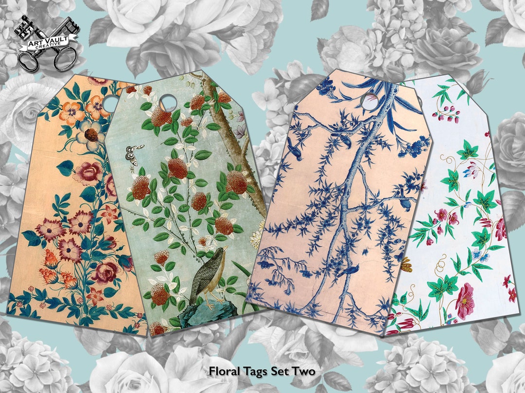 Printable French Country Vintage Labels, Shabby Chic Gift Tags for Junk ...