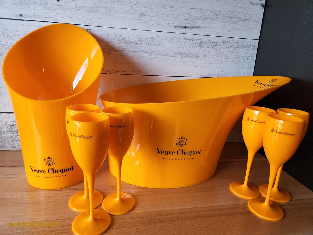 VC Double Magnum Plastic Champagne Ice Buckets Set With 6 - Etsy