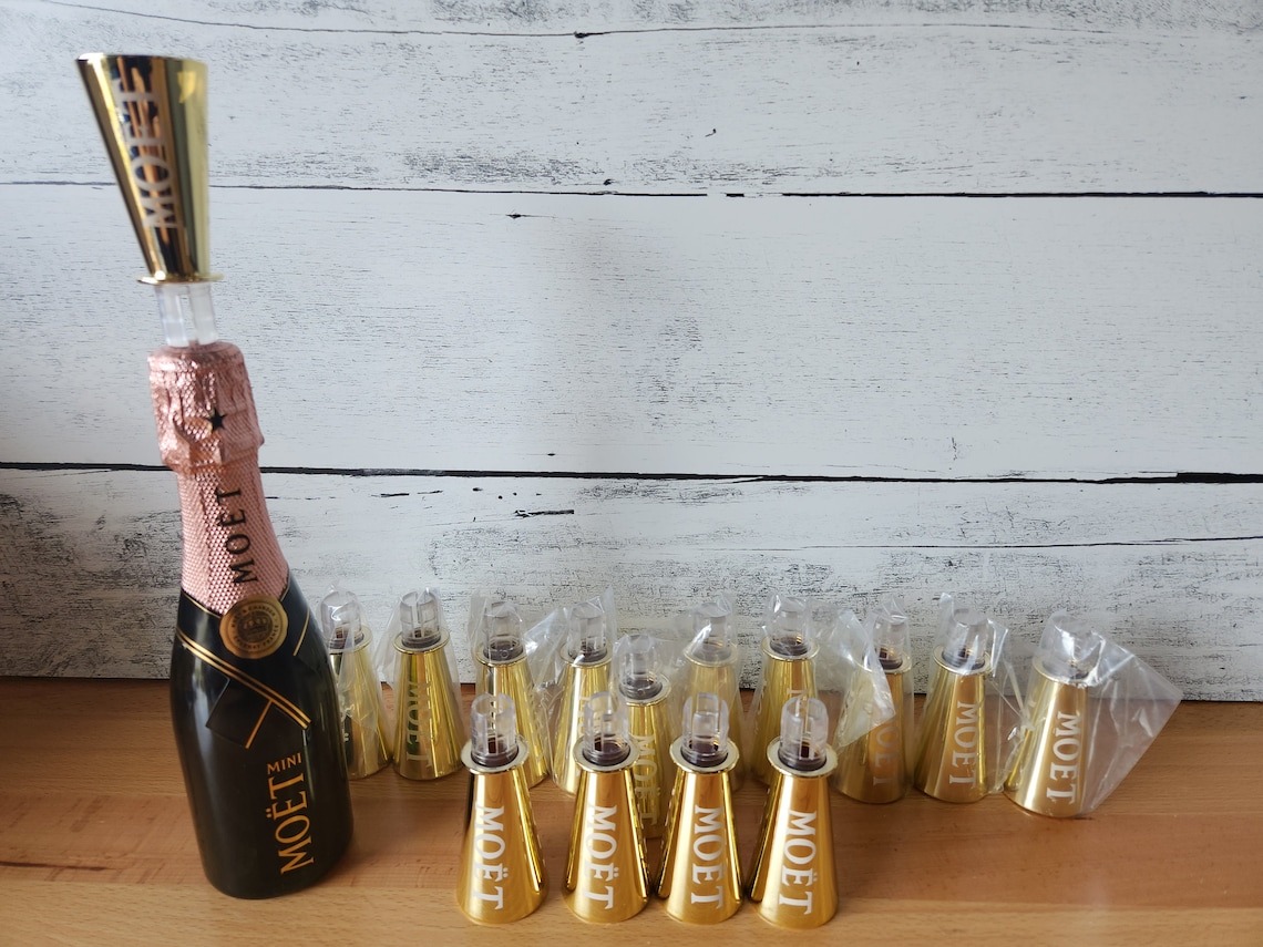 Moet & Chandon Champagne Gold Mini Sippers for 187ml Mini - Etsy Canada